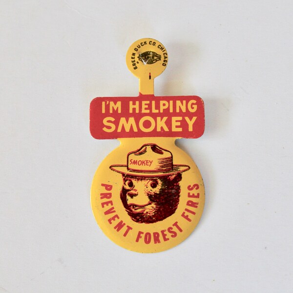 Smokey the Bear Sign - Etsy