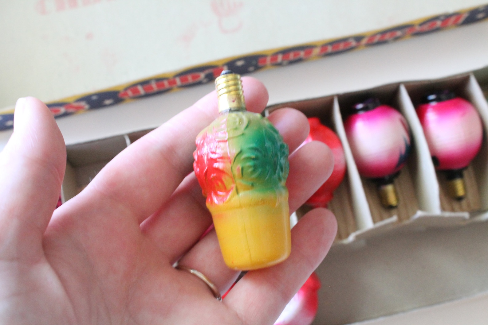 1940s Christmas Lamps Glass Figural Light Bulb Decorations in - Etsy