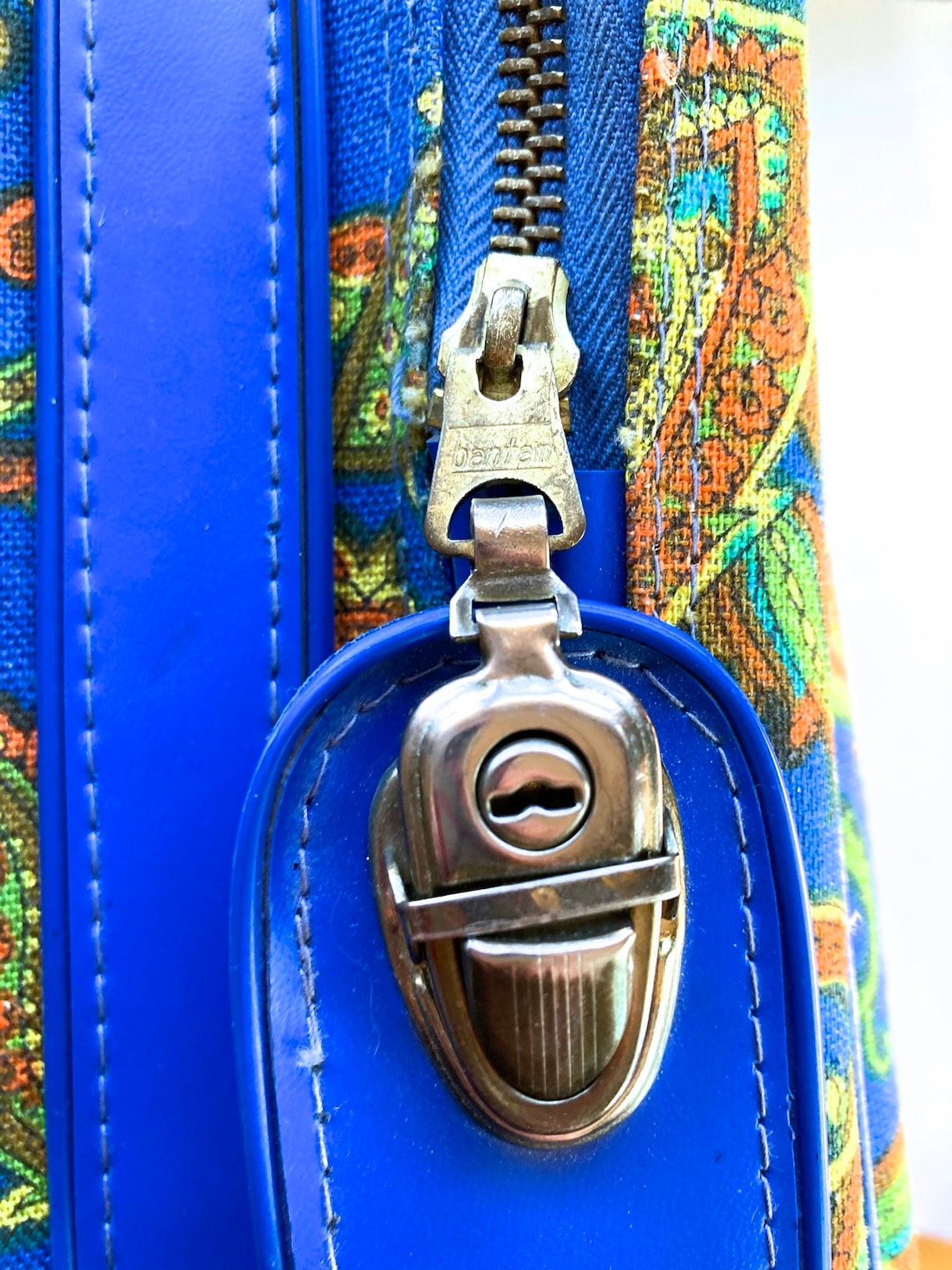 Vintage 1960's Bantam Travelware Paisley Suitcase Super - Etsy