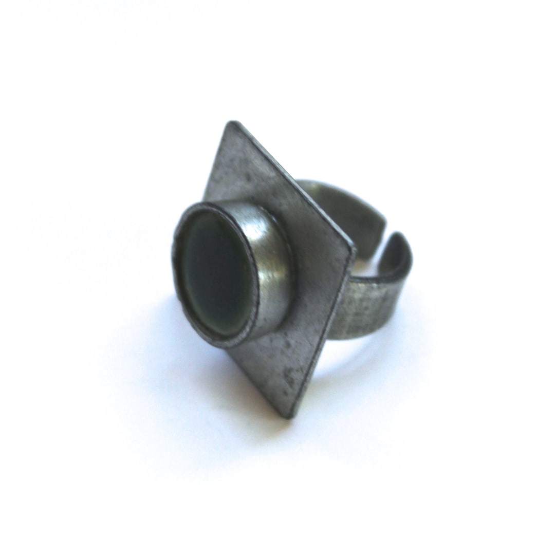 Vintage 1970's Vintage Steel Mod Ring by ASOE Kunsthåndværk Made in ...