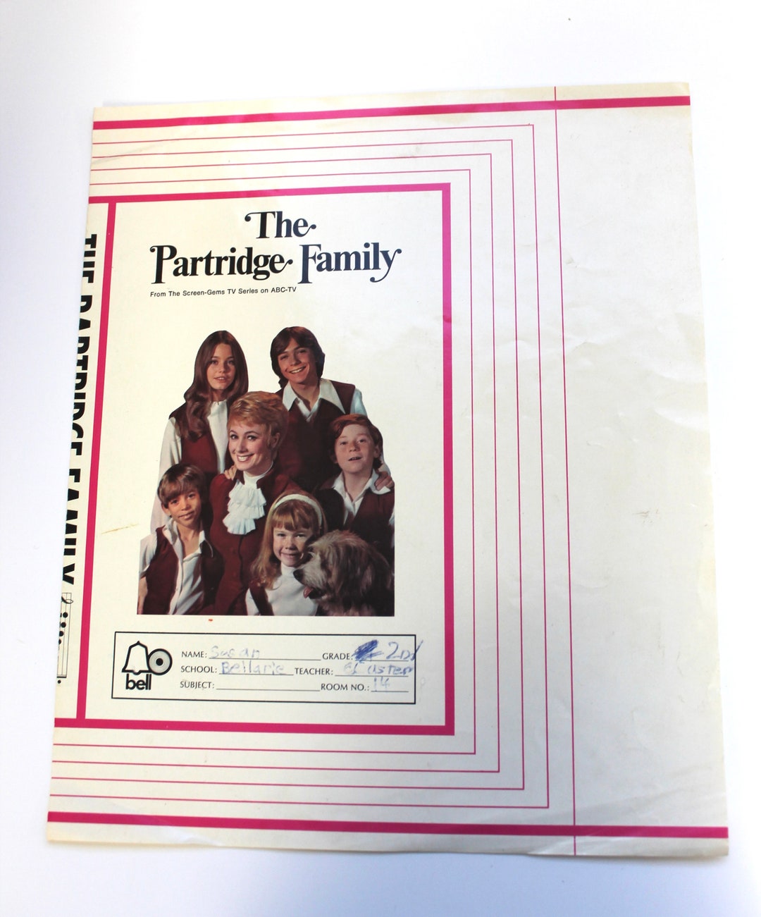 Vintage 1970's the Partridge Family Text Book Paper Cover! Cute! - Etsy