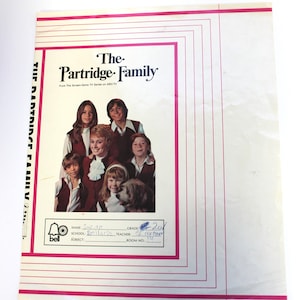 Vintage 1970's the Partridge Family Text Book Paper Cover! Cute! - Etsy