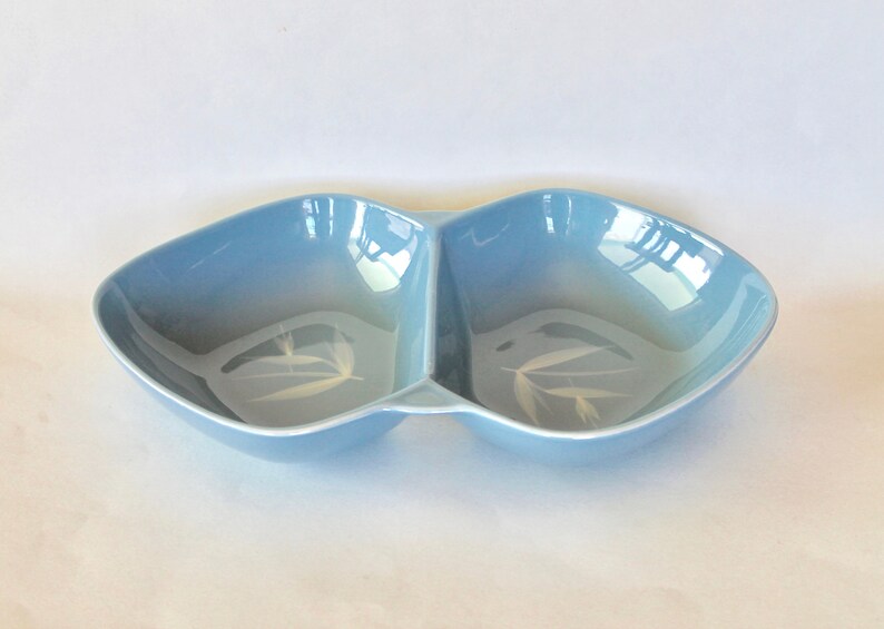Vintage 1940's Winfield BLUE PACIFIC Divided Bowl Hand - Etsy