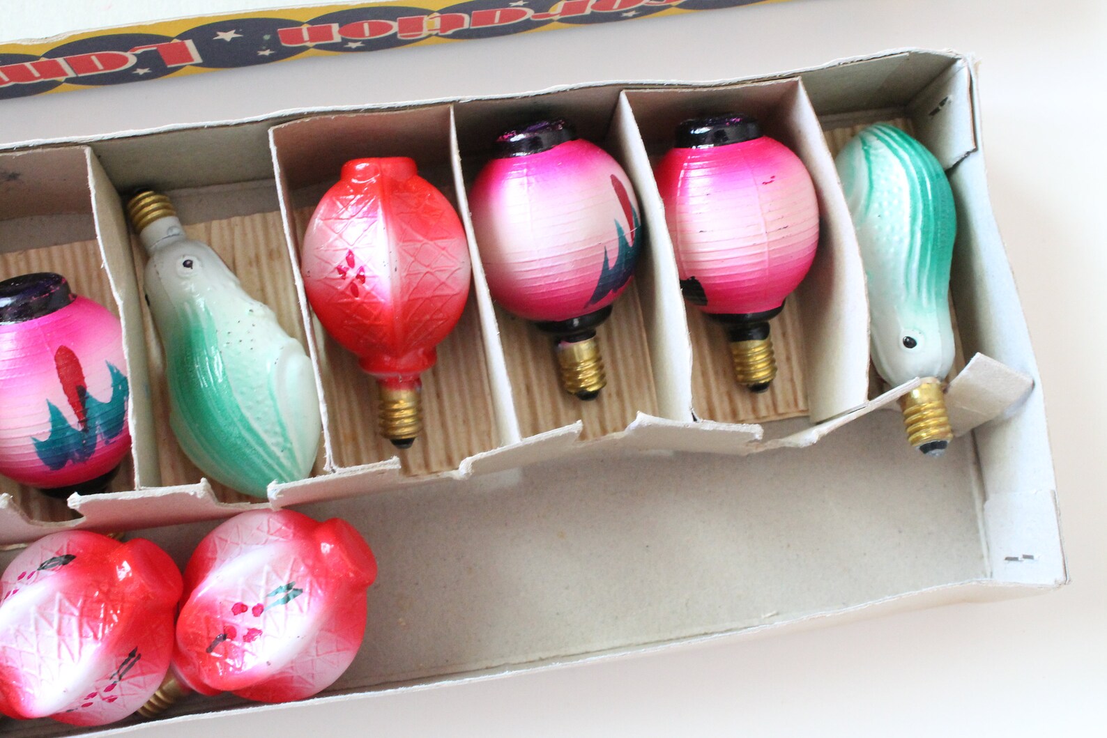 1940s Christmas Lamps Glass Figural Light Bulb Decorations in - Etsy