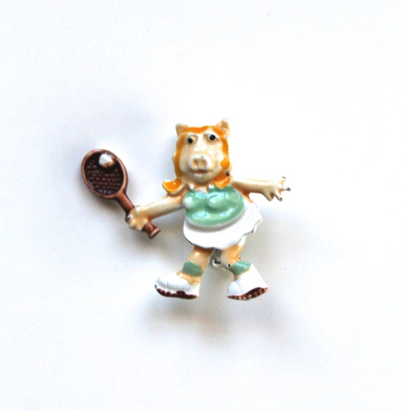 Vintage 1970's The Muppet Show Miss Piggy Tennis Play… - Gem