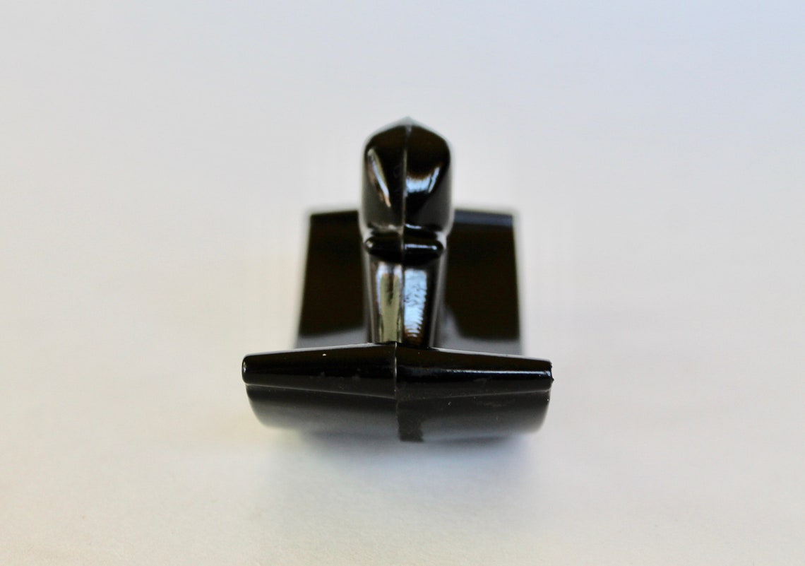 Vintage 1940s Black Glass Elephant Ink Blotter Super Cute | Etsy