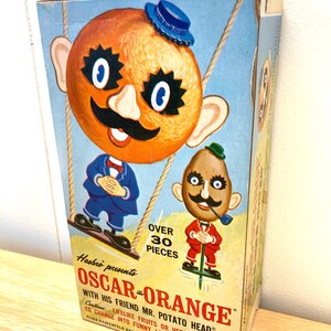 Vintage 1960's Mr. Potato Head Oscar the Orange Set With Original Box ...