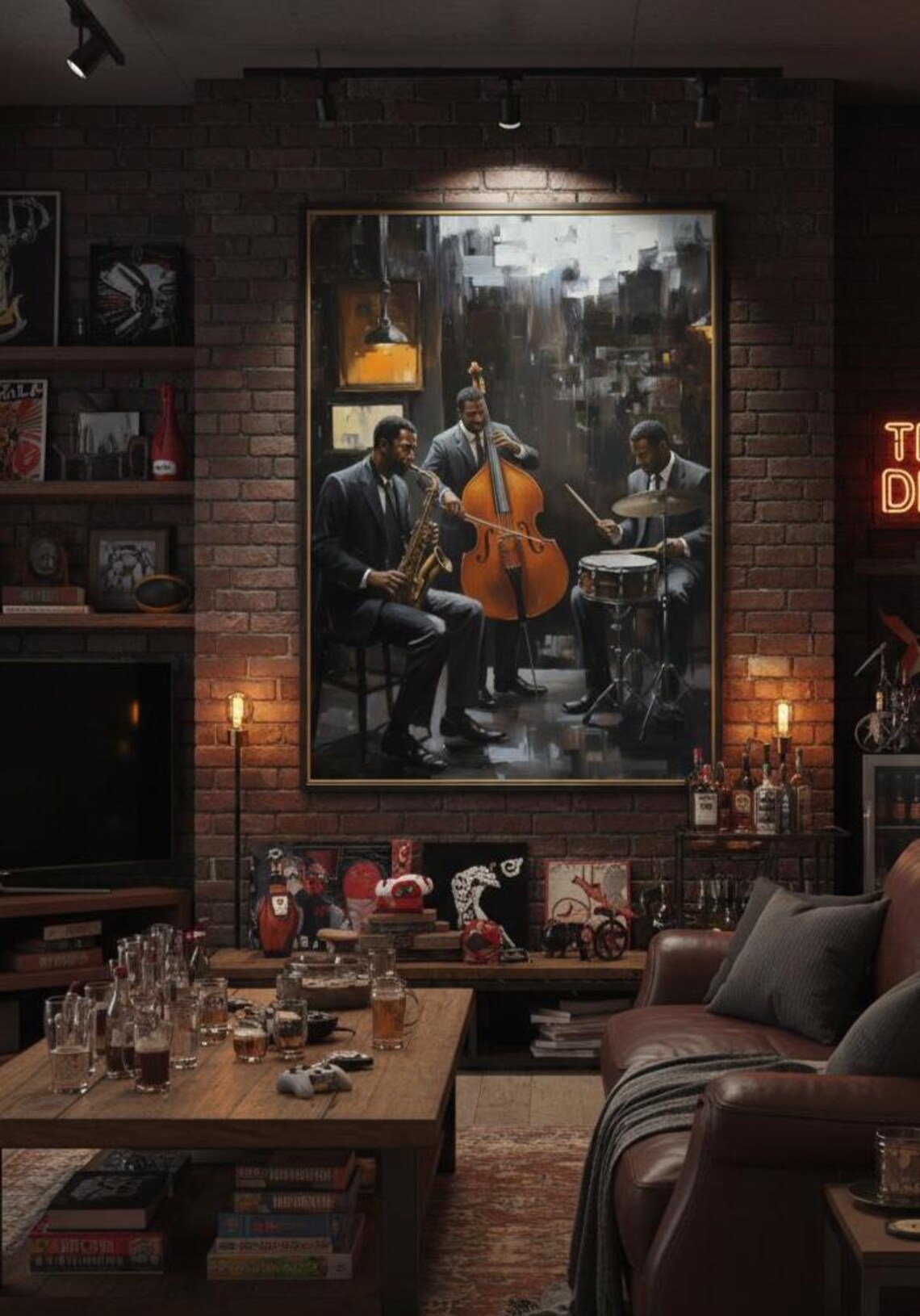 Vintage Jazz Session Poster – Soulful Black Music & Rhythm Art Print ...