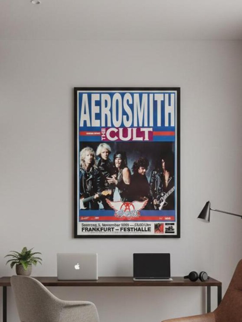 80s Arena Hard Rock Poster 1989 – Frankfurt Germany Concert Art ...