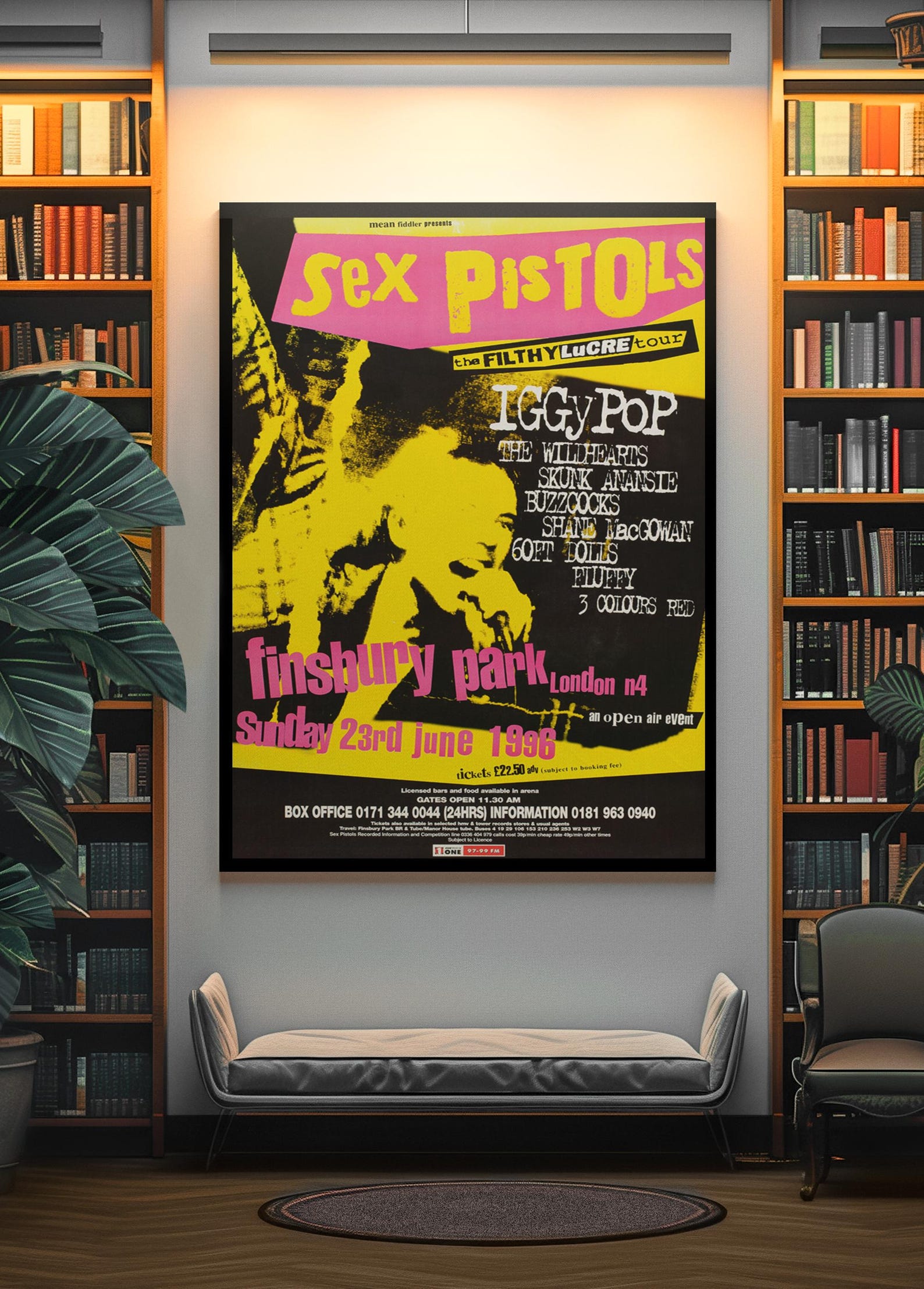 Retro 80s Punk Poster – Classic Alternative Rock Festival Collectible ...