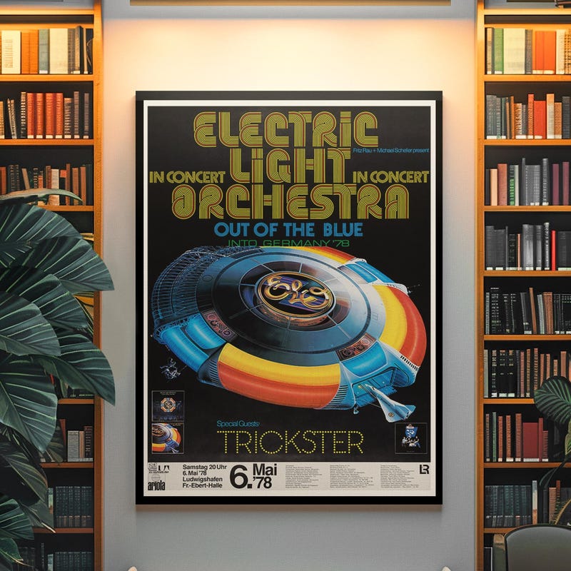 Vintage Elo Poster - Etsy