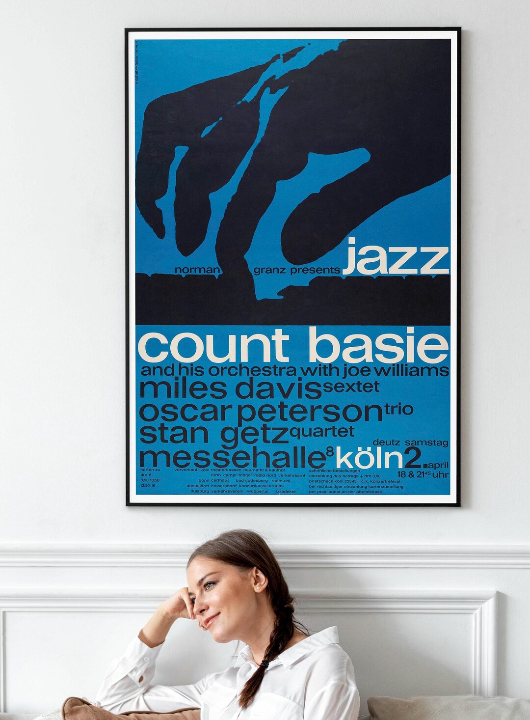 1960s Vintage Jazz Poster – Classic European Jazz Concert Print ...