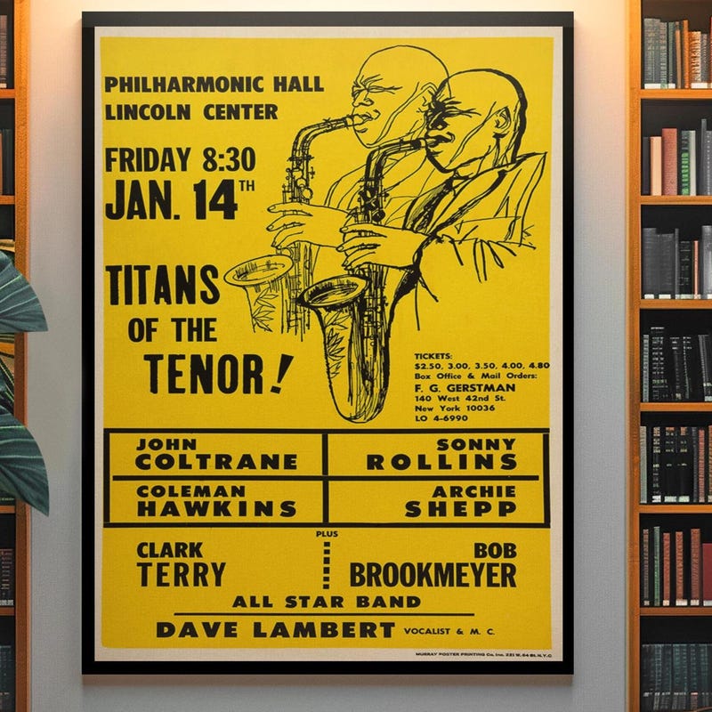 Vintage Jazz Poster - Etsy