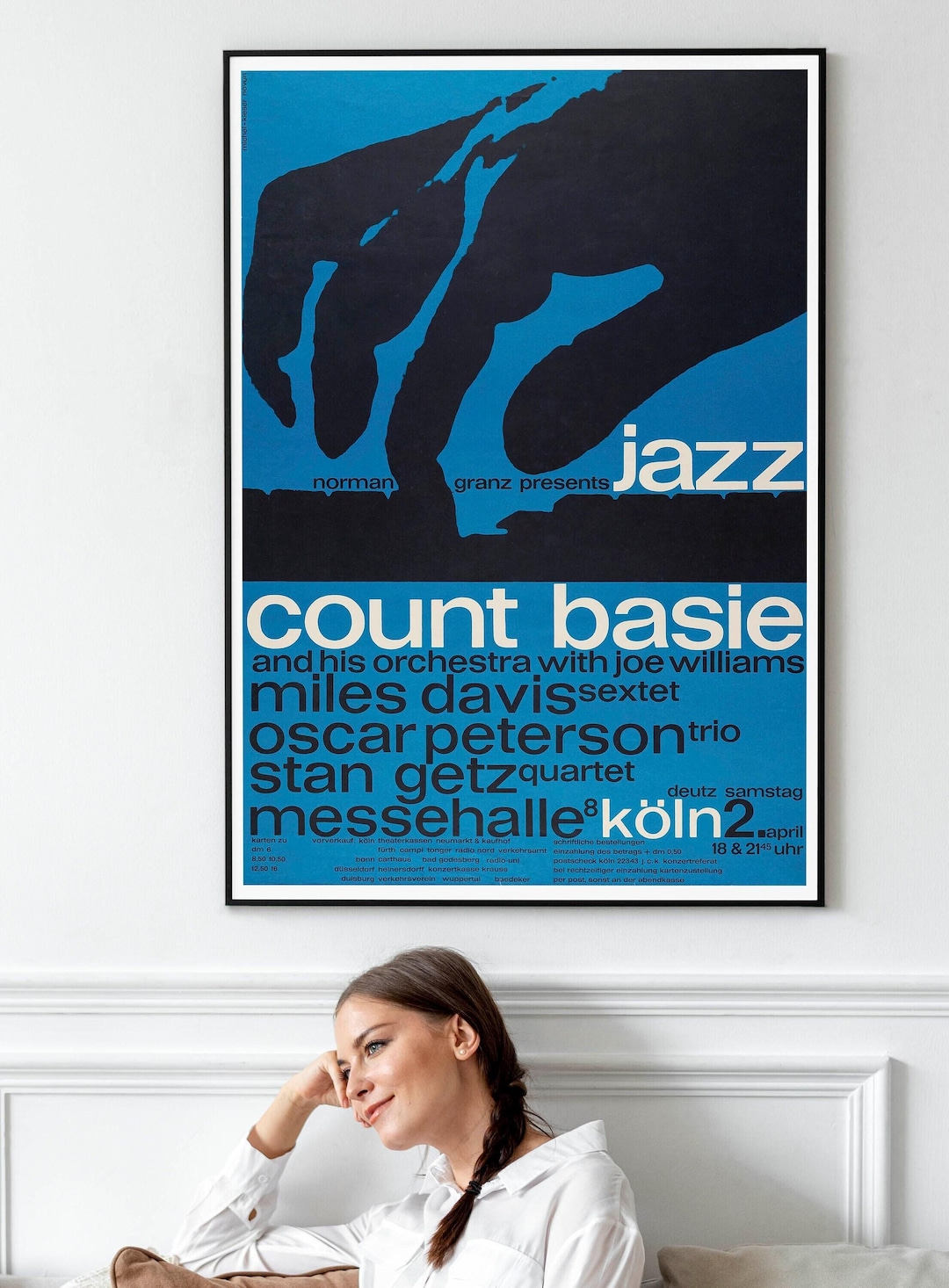 1960 Vintage Jazz Concert Poster – Classic Bebop Blues Rnb Print, Retro ...