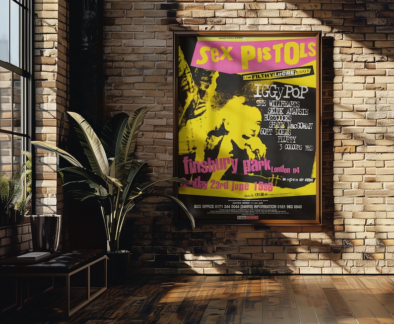 Retro 80s Punk Poster – Classic Alternative Rock Festival Collectible ...