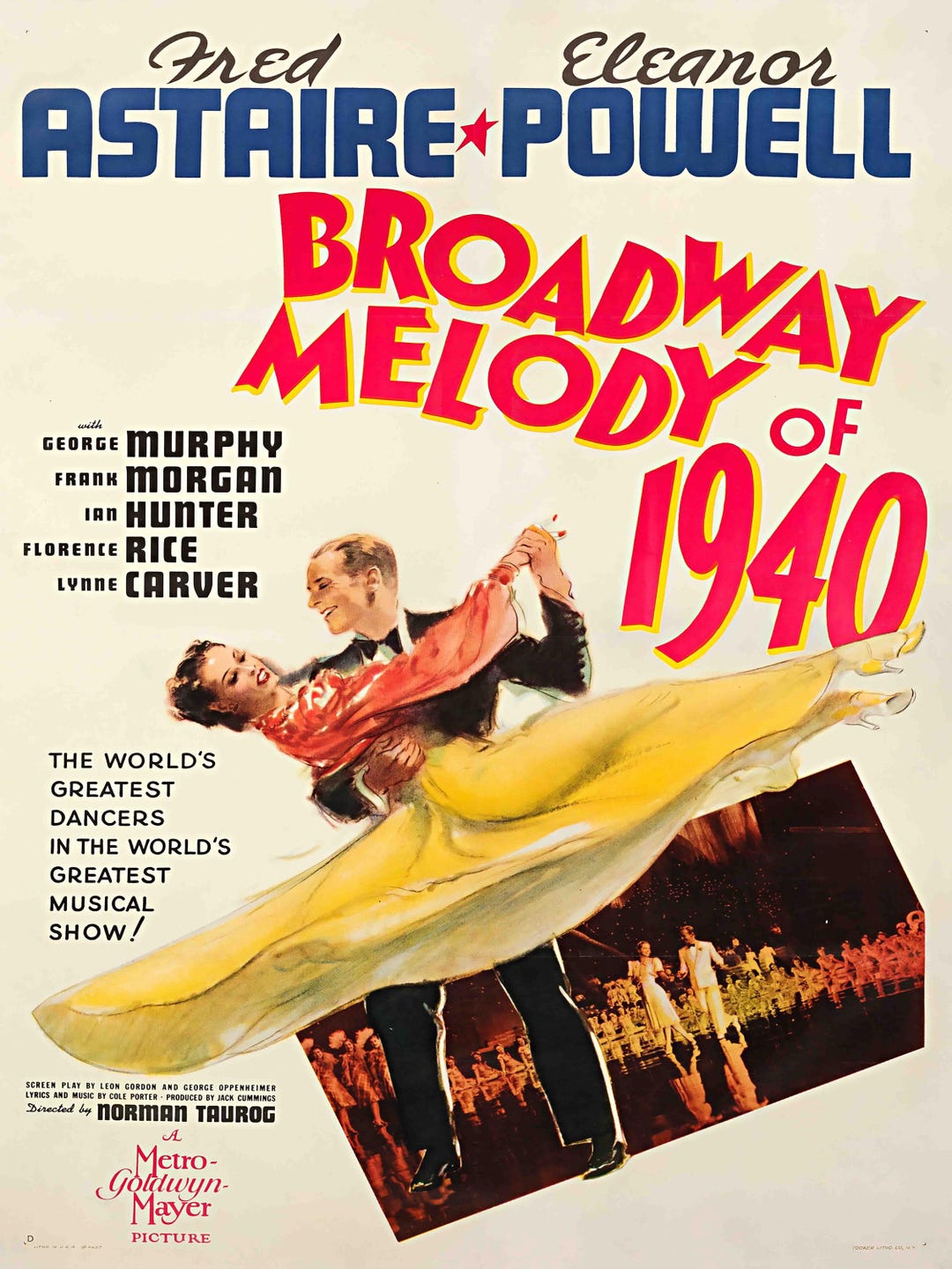 Broadway Melody of 1940 Poster With Fred Astaire and Eleanor Powell - Etsy