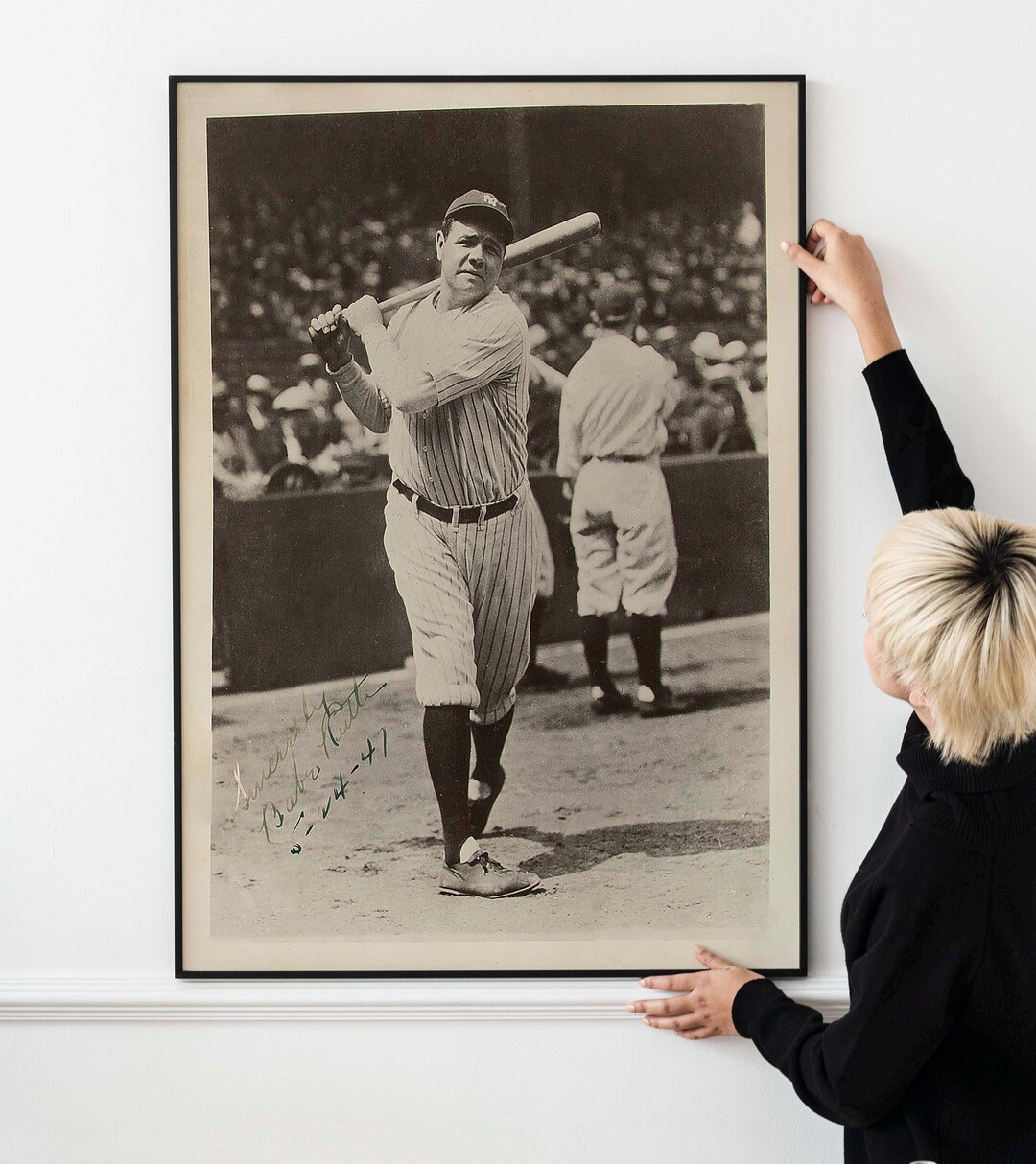 Three Babe Ruth Posters – New York Yankees Promotional Prints PRINTABLE ...