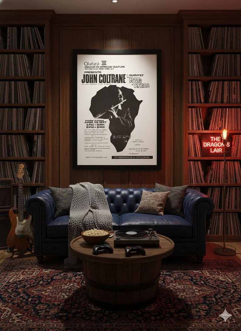 John Coltrane Olatunji Africa 1967 Jazz Poster (PRINTABLE DOWNLOAD) - Etsy