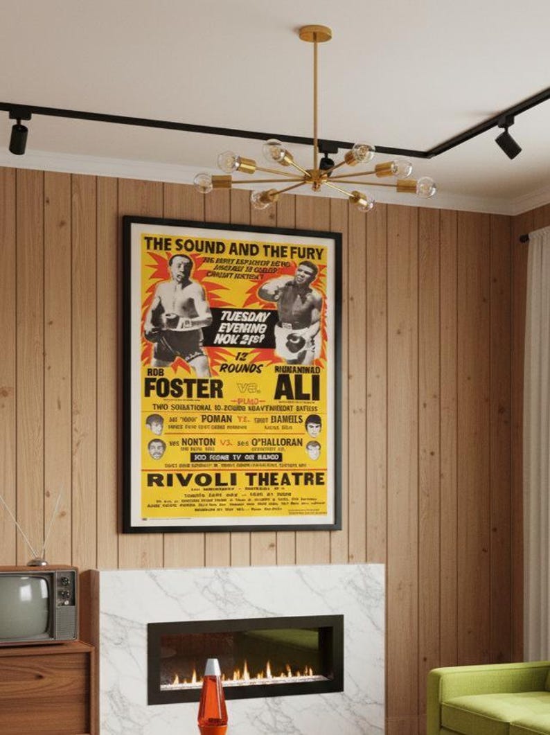 1970s Heavyweight Boxing Poster – Vintage Fight Night Sports Print - Etsy