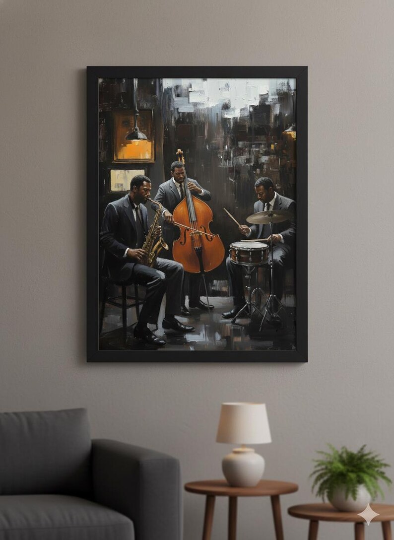 Vintage Jazz Session Poster – Soulful Black Music & Rhythm Art Print ...