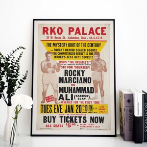 1970s Vintage Boxing Poster – Classic Heavyweight Fight Night Print ...