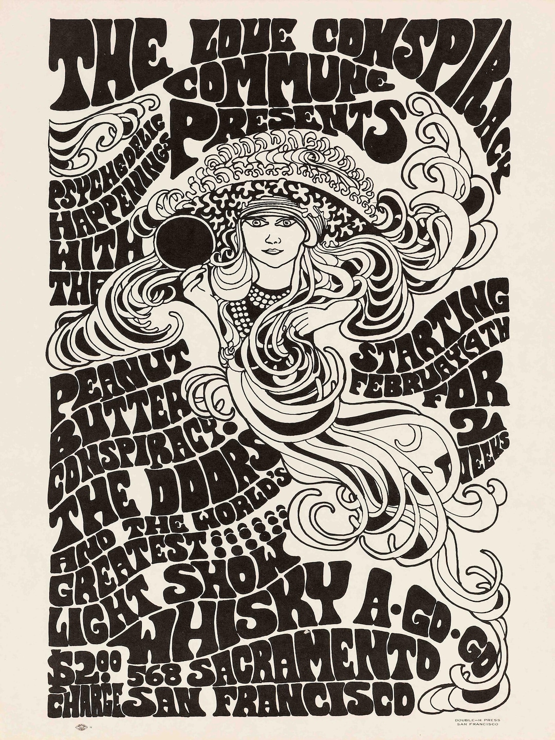1960s Psychedelic Rock Concert Poster – Vintage Underground Live Music ...