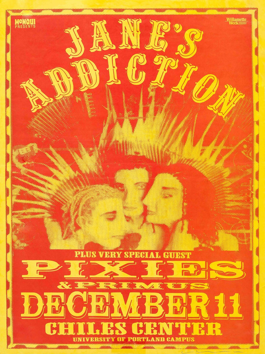 1990s Alternative Rock Concert Poster – Vintage Underground Live Music ...