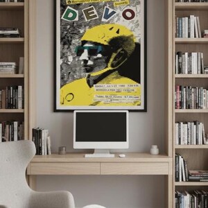 1980s New Wave Concert Poster – Vintage Synth Rock Live Music Print - Etsy