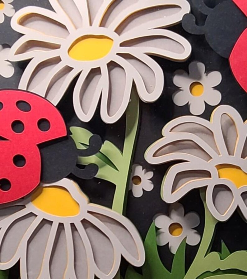Ladybug 3D Shadowbox - Etsy