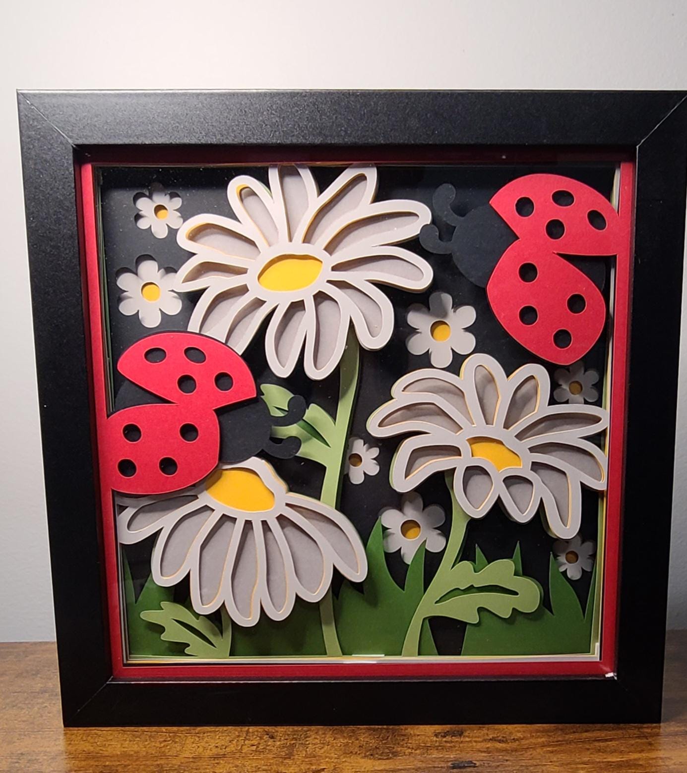 Ladybug 3D Shadowbox - Etsy