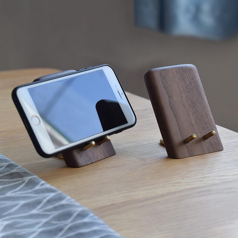 Handmade Wood Phone Stand - Etsy