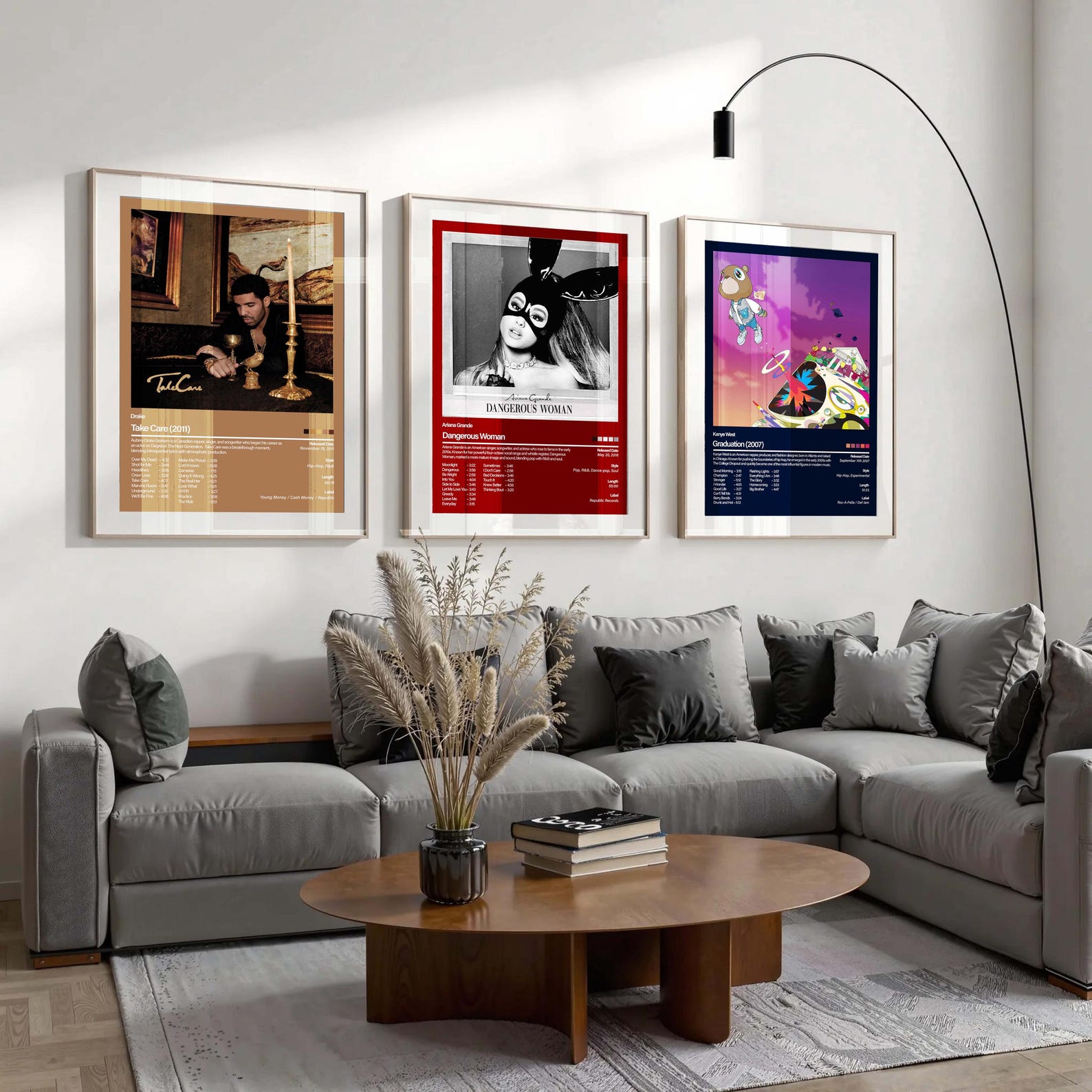 Custom Set of 3 Music Album Posters | Personalized Digital Download ...