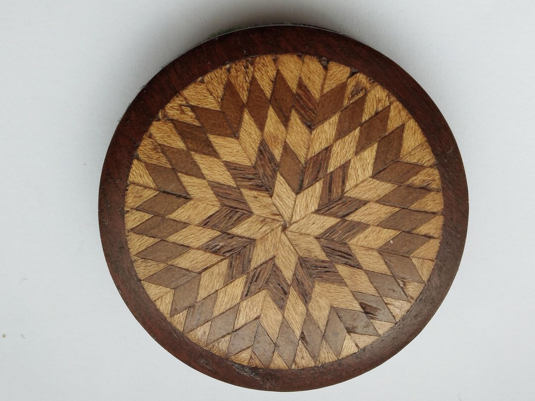 Tunbridge Ware Pinwheel or Pincushion, Antique Design - Etsy