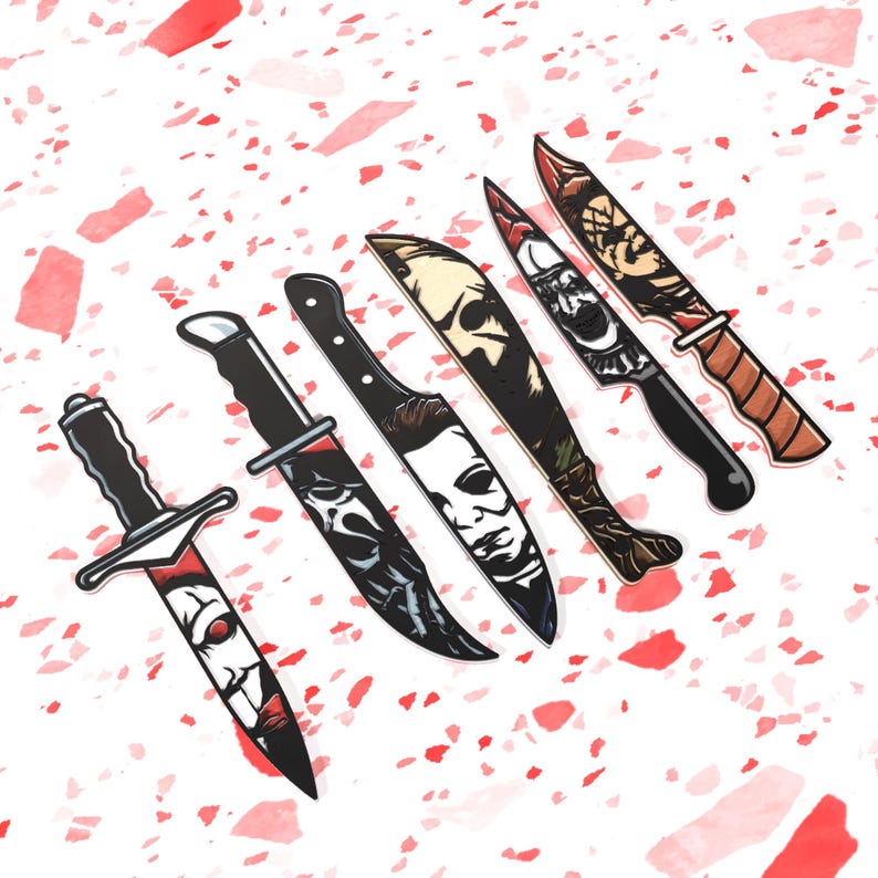 Slasher Movie Knife SVG Bundle, a Laser Cut File for Horror Wall Art ...