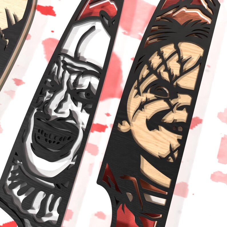 Slasher Movie Knife SVG Bundle, a Laser Cut File for Horror Wall Art ...