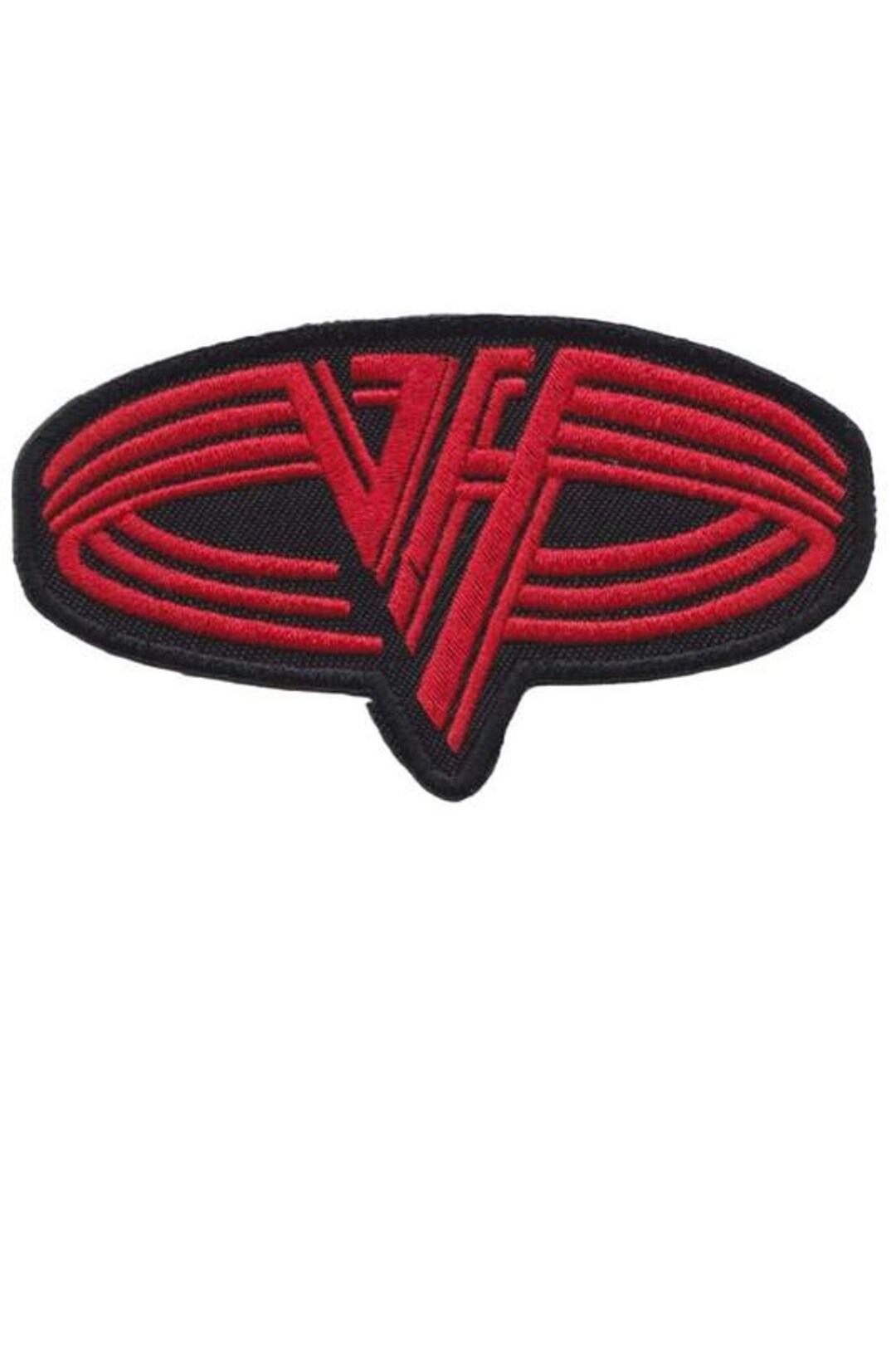 Van Halen Red Oval Hard Rock Band Embroidered Patch Badge Applique Iron ...