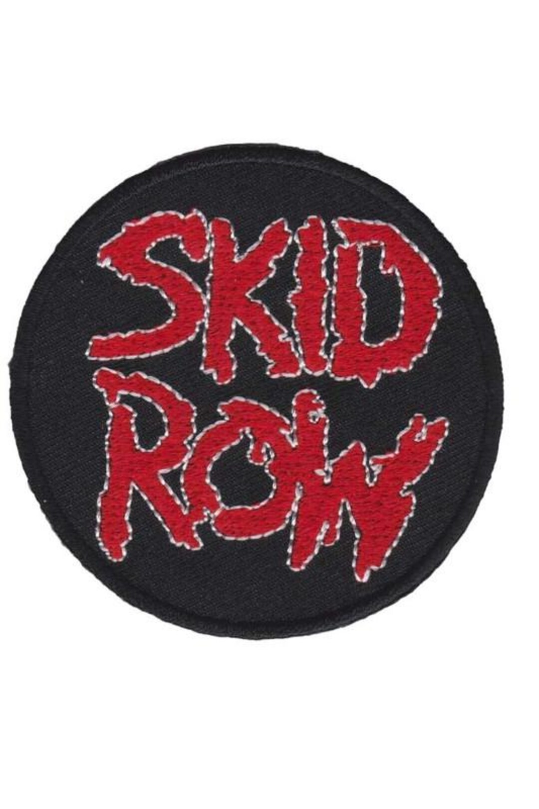 Skid Row Round Hard Rock Hair Metal Band Embroidered Patch Badge ...