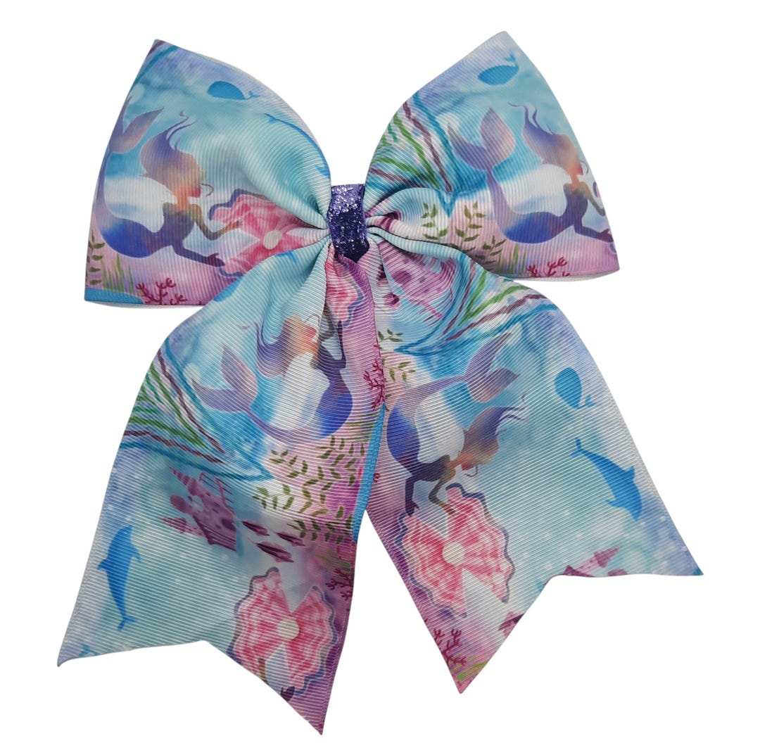 Mermaid Sailor Bow, Ocean Bow, Mermaids, Hair Bow for Toddlers, Hair ...
