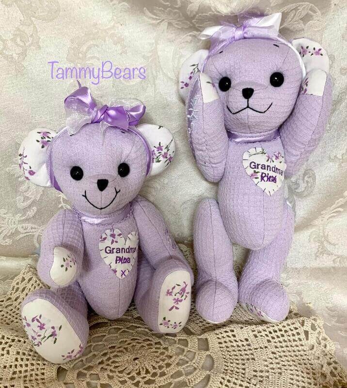 Custom Made Memory Bear Memorial Teddy Bears & Memory Keepsakes by ...