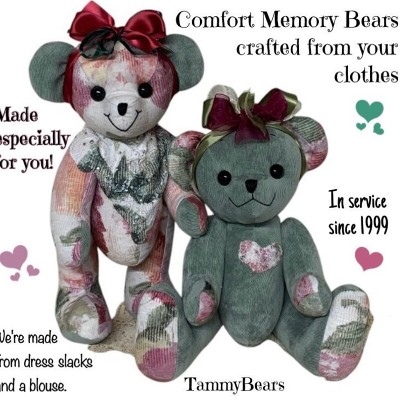 Keepsake Memory Bear - Etsy