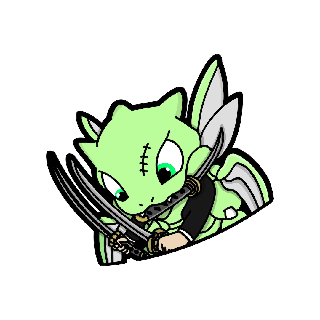 Zoro X Scyther Sticker - Etsy