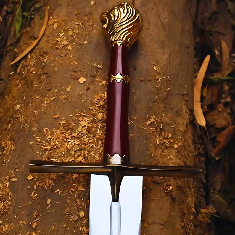 Handmade Fantasy Medieval Sword With Wooden Handle – Decorative ...
