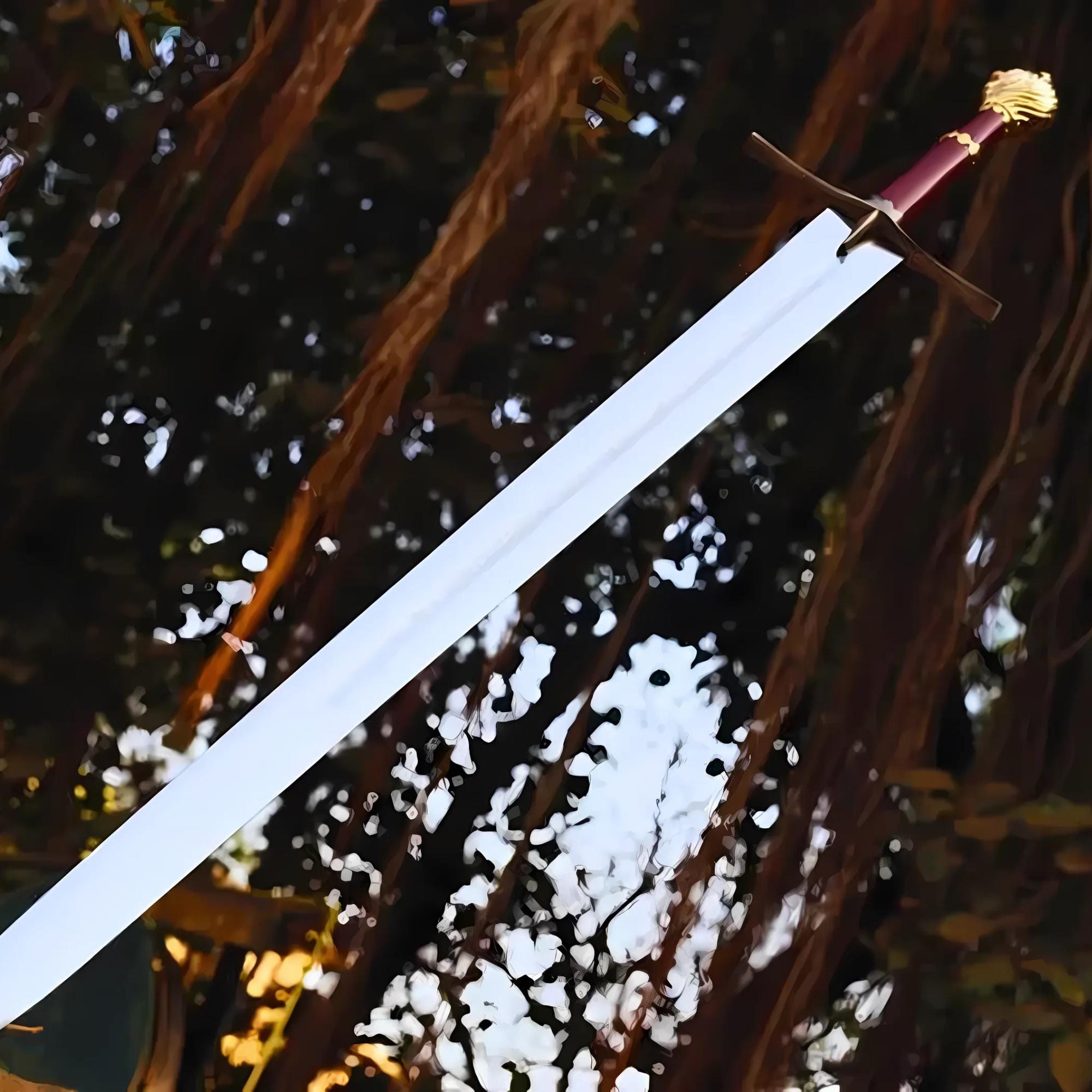 Handmade Fantasy Medieval Sword With Wooden Handle – Decorative ...