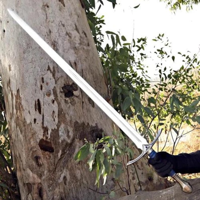 Fantasy Long Sword Gift – Custom Handmade Stainless Steel Foe-hammer ...