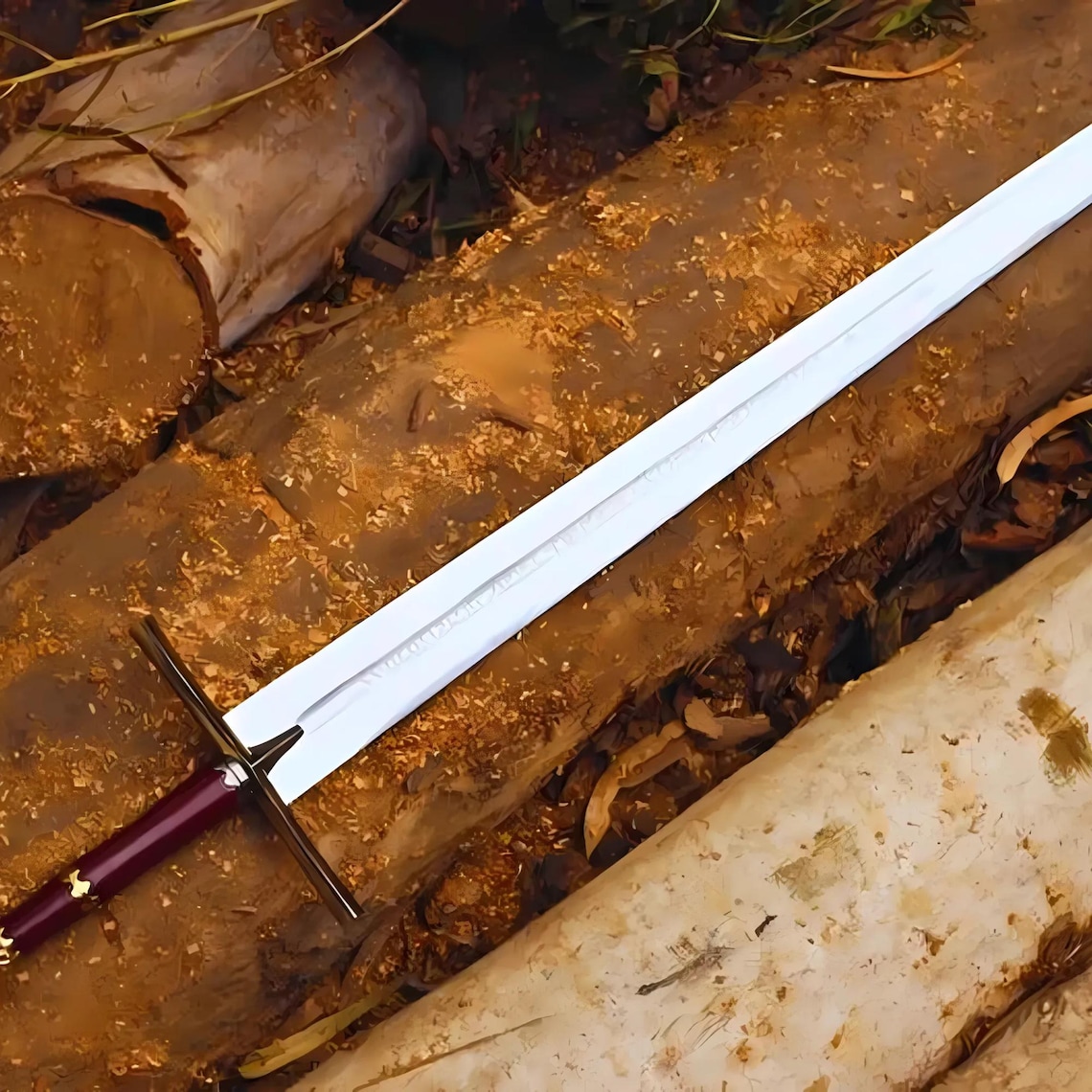 Handmade Fantasy Medieval Sword With Wooden Handle – Decorative ...