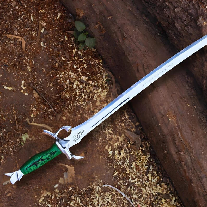 Handmade Fantasy-inspired Steel Sword With Scabbard – Decorative Full ...