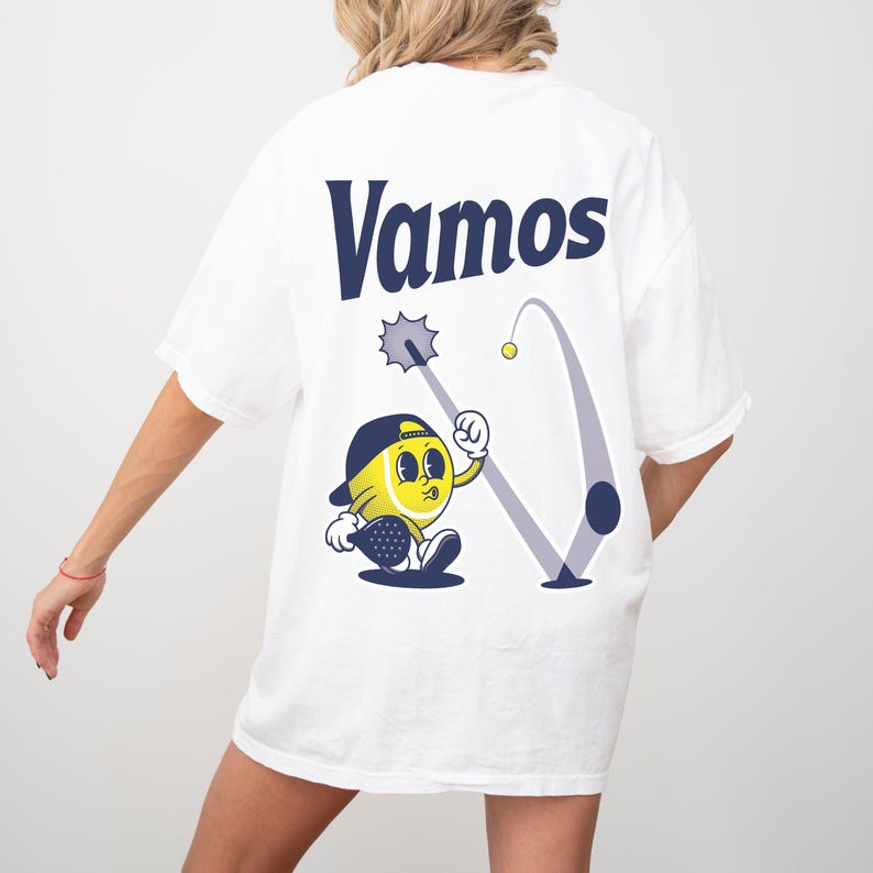 Padel Cartoon T Shirt | Paddle Tennis Design Print | Paddel Gift ...