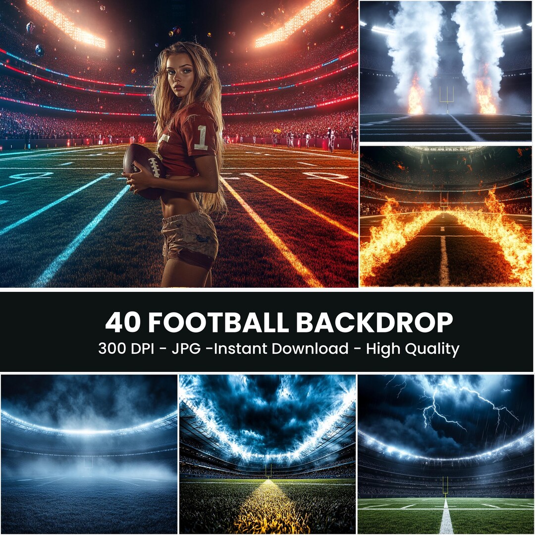 Football & Soccer Stadium Backdrops: Sport Photography Banners (digital ...