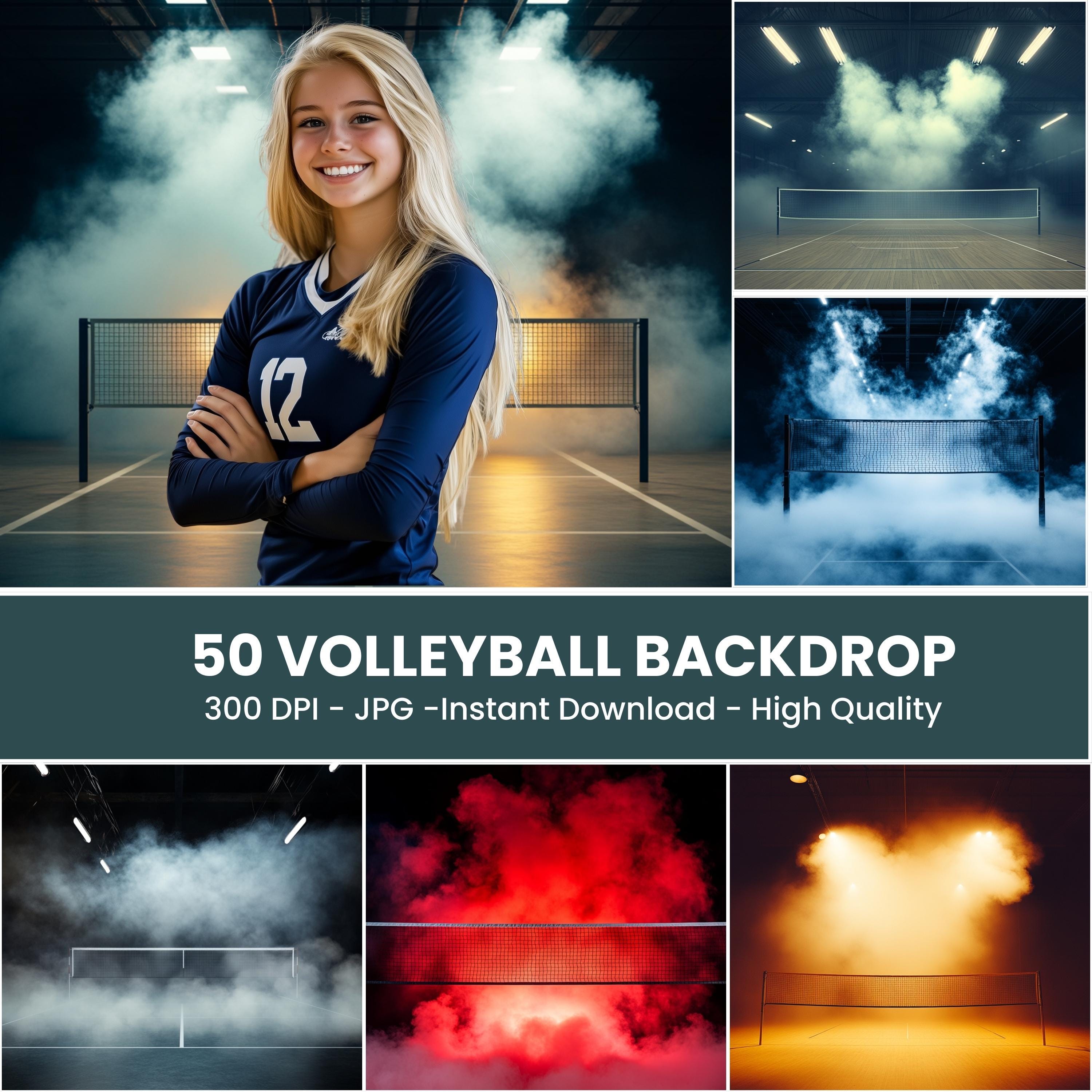 50 Volleyball Digital Backdrops for Sports Photography /volleyball ...