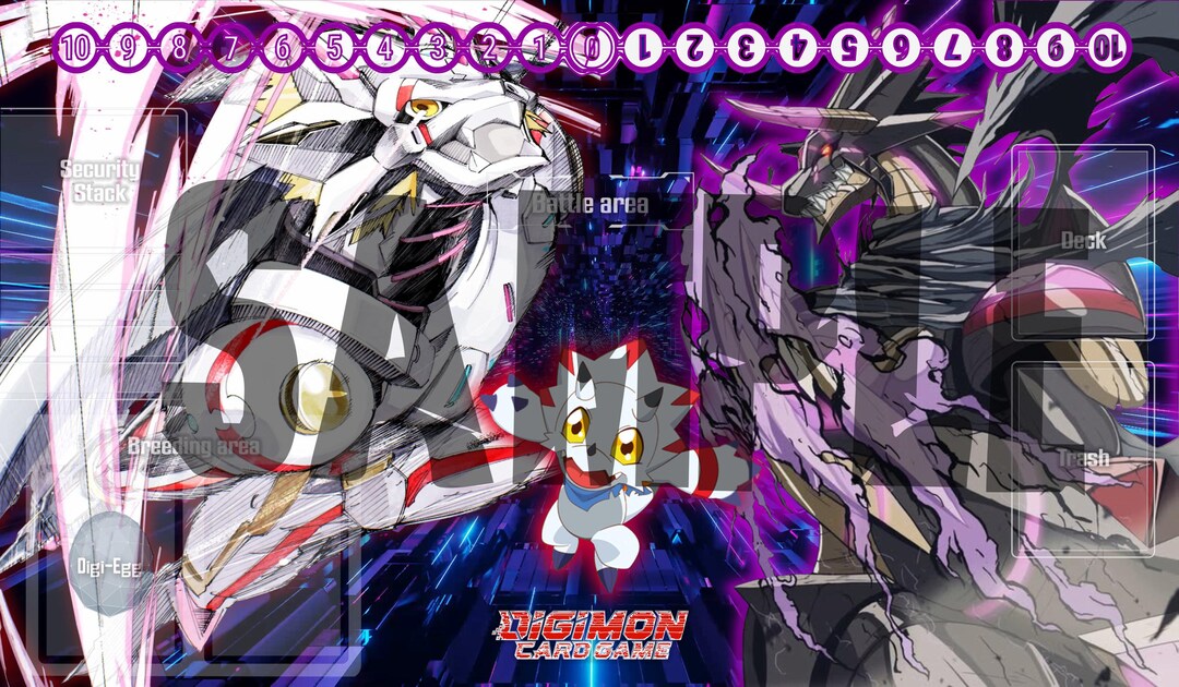 Gammamon Digital Digimon TCG Mat Design - Etsy